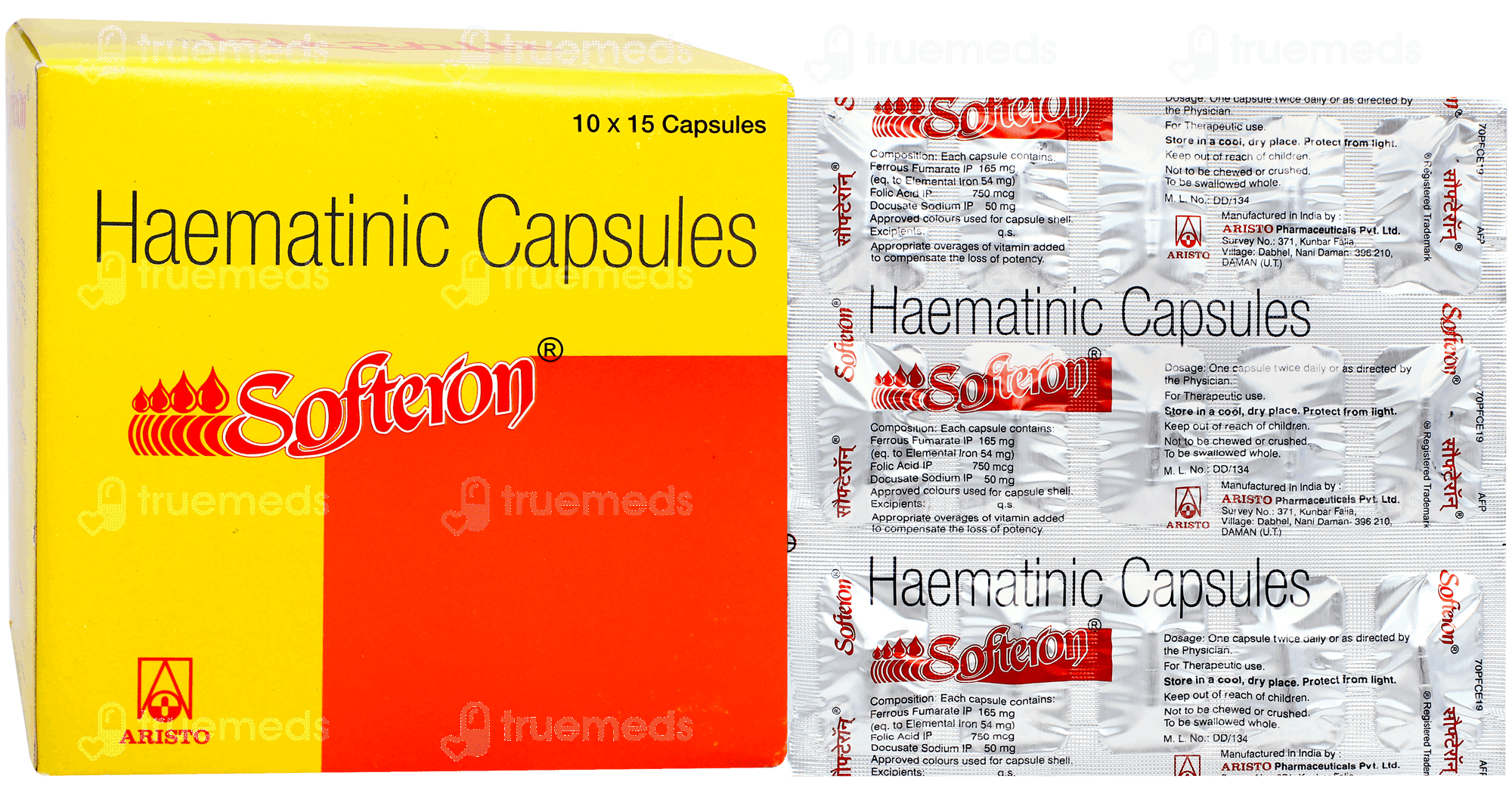 Softeron Capsule 15 - Uses, Side Effects, Dosage, Price | Truemeds