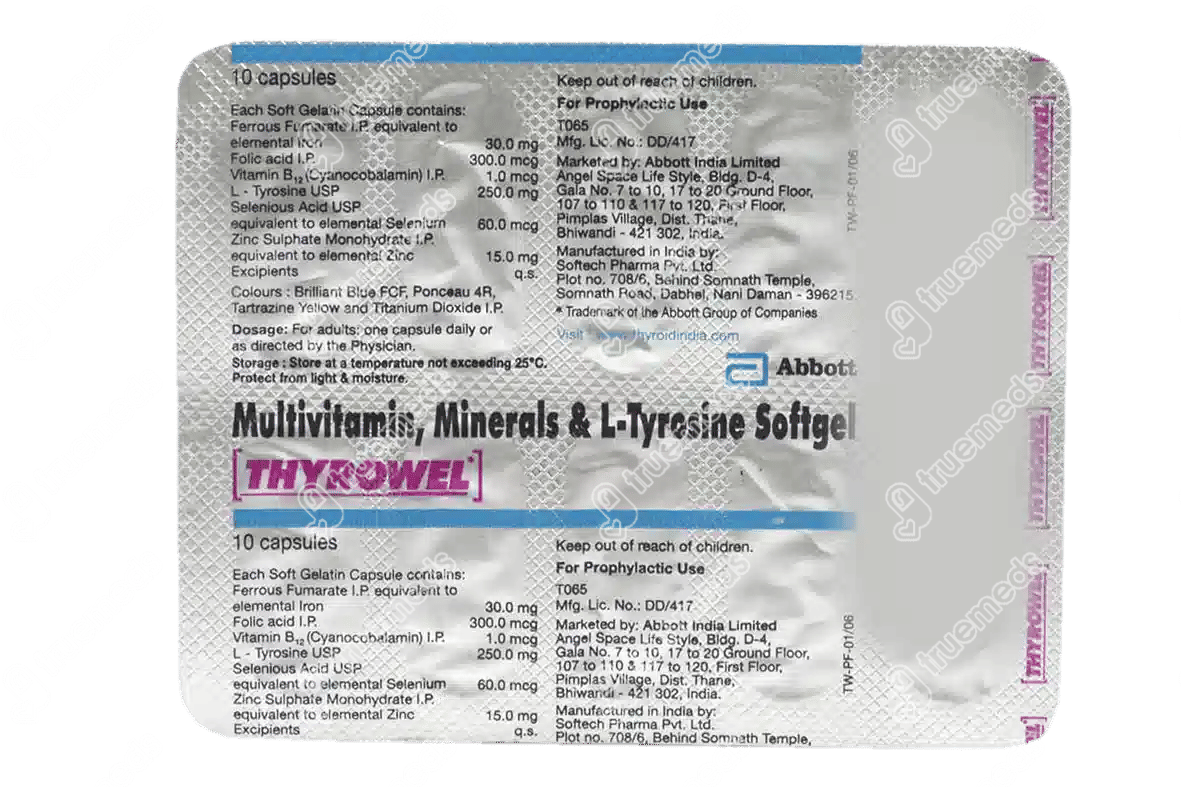 Thyrowel | Order Thyrowel Capsule Online at Truemeds