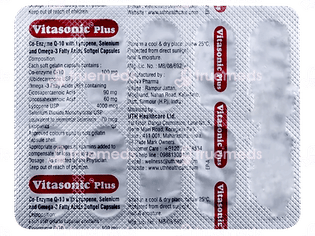 Vitasonic Plus Capsule 10 - Uses, Side Effects, Dosage, Price | Truemeds