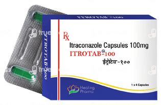 Itrotab 100 Mg Capsule 4 - Uses, Side Effects, Dosage, Price | Truemeds
