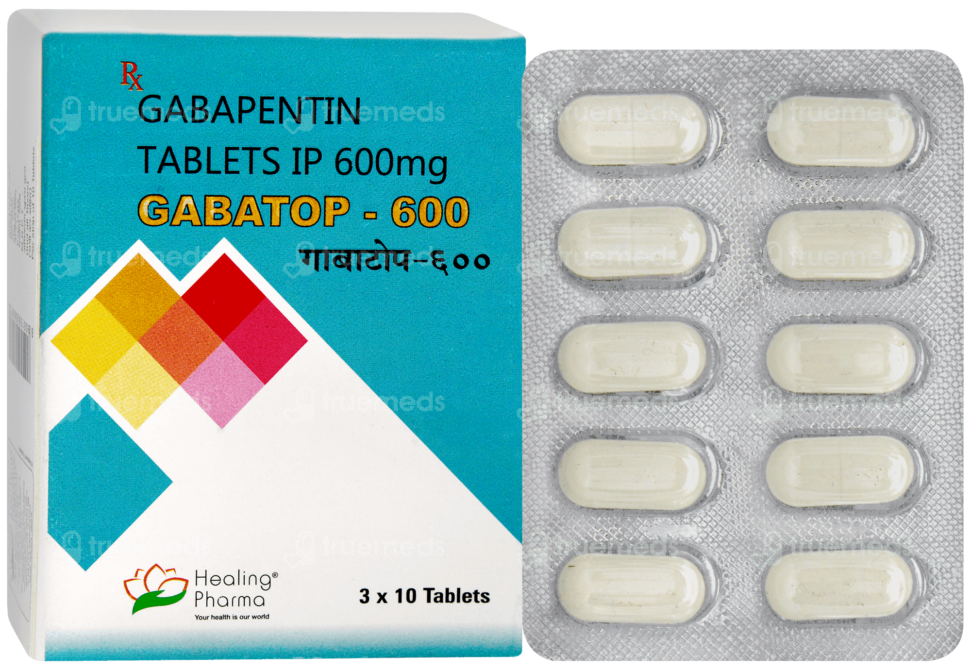 Gabatop 600 Mg Tablet 10 - Uses, Side Effects, Dosage, Price | Truemeds