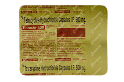 Tetracin-500mg Capsule 10 - Uses, Side Effects, Dosage, Price | Truemeds