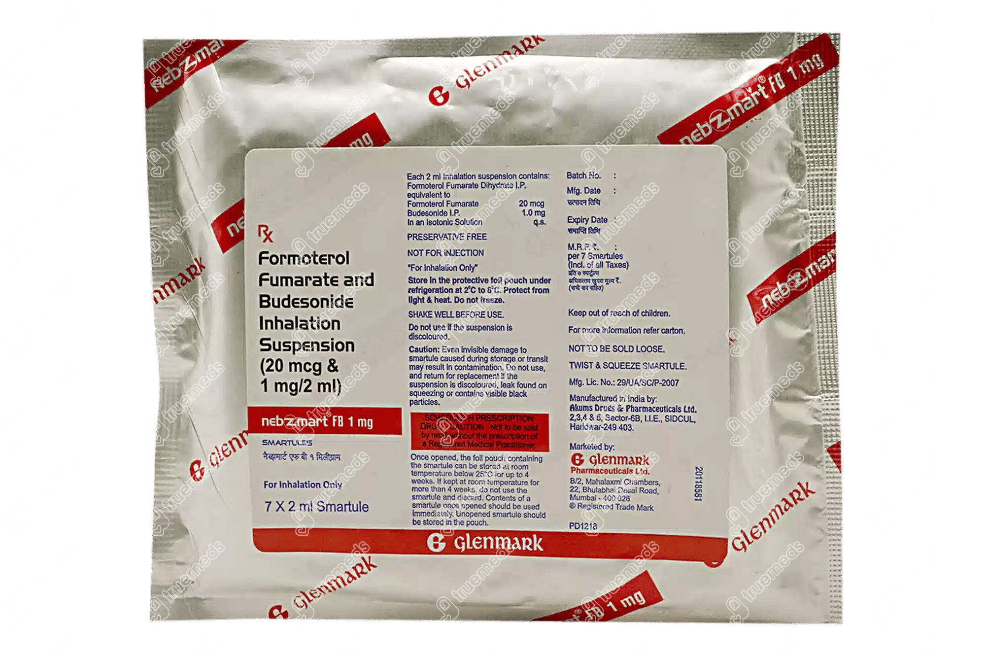 Nebzmart Fb 1 Mg Smartules 2 Ml Pack Of 7 - Uses, Side Effects, Dosage ...