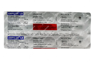 Ampilox Lb 250 Mg250 Mg60 M Capsule 15 - Uses, Side Effects, Dosage ...