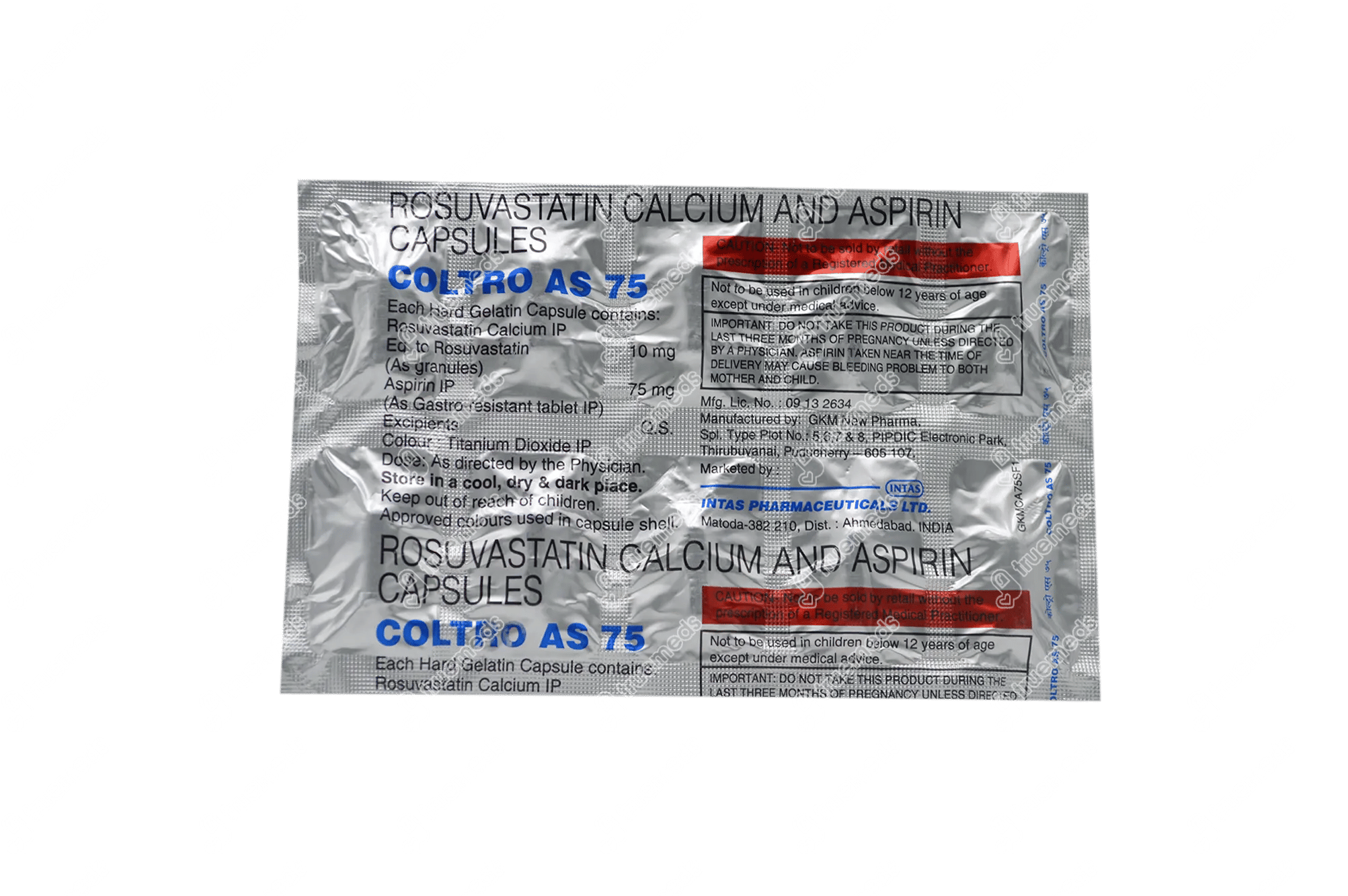 Coltro As 75 Mg Capsule 10 - Uses, Side Effects, Dosage, Price | Truemeds