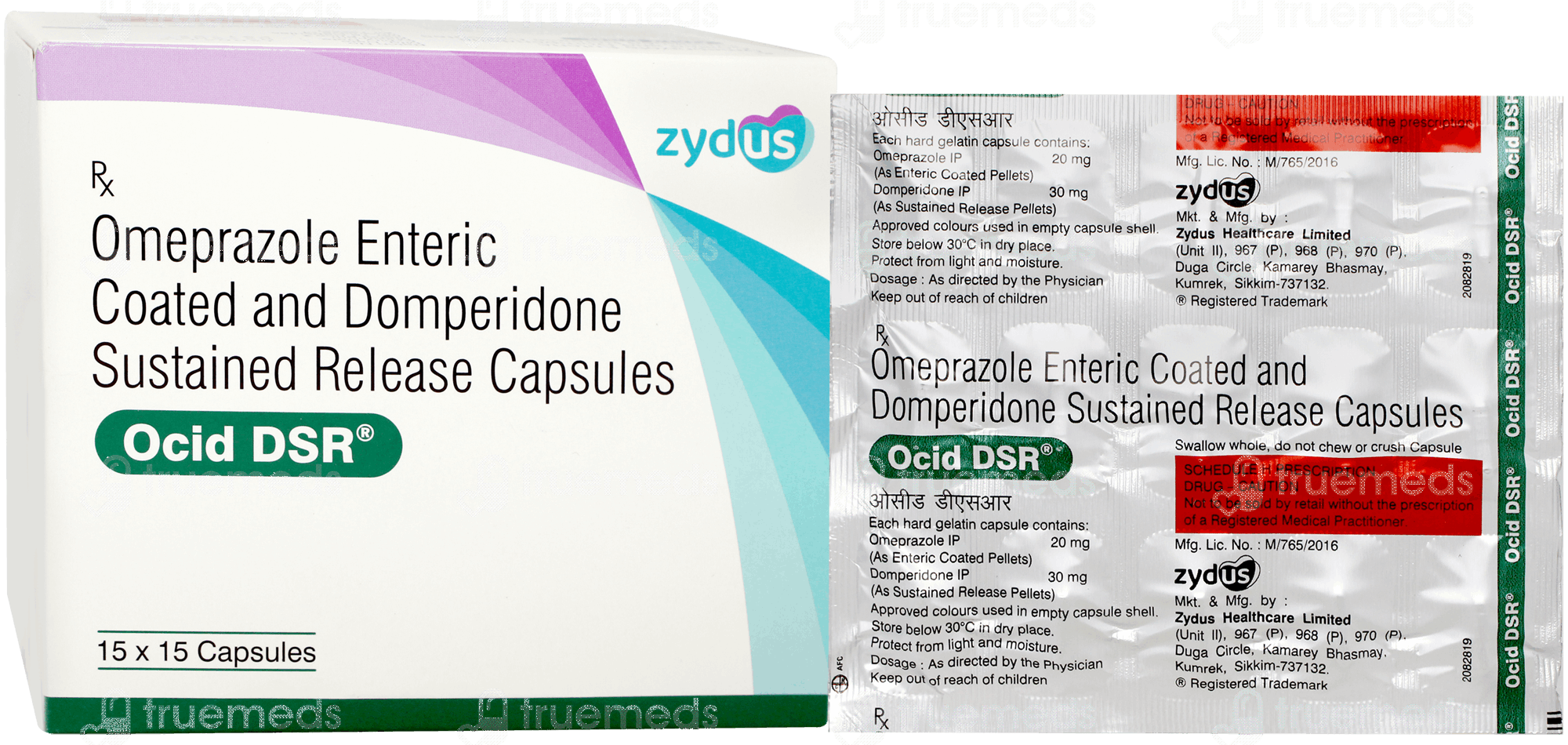Ocid Dsr 3020 Mg Capsule 15 - Uses, Side Effects, Dosage, Price | Truemeds