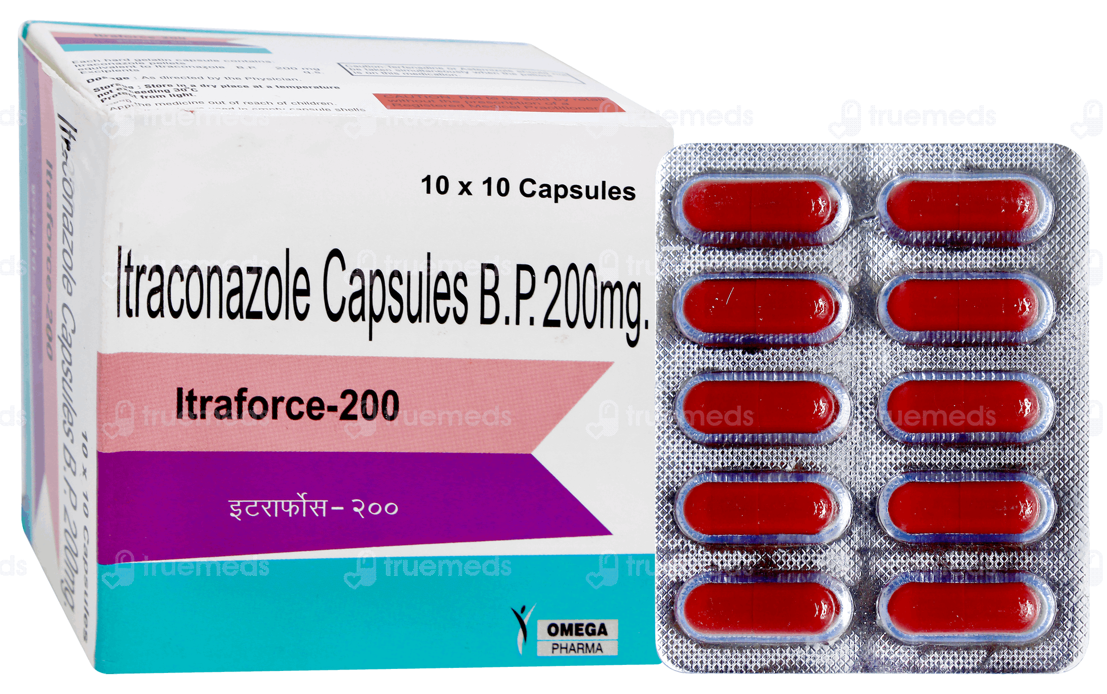 Itraforce 200 Mg Capsule 10 - Uses, Side Effects, Dosage, Price | Truemeds