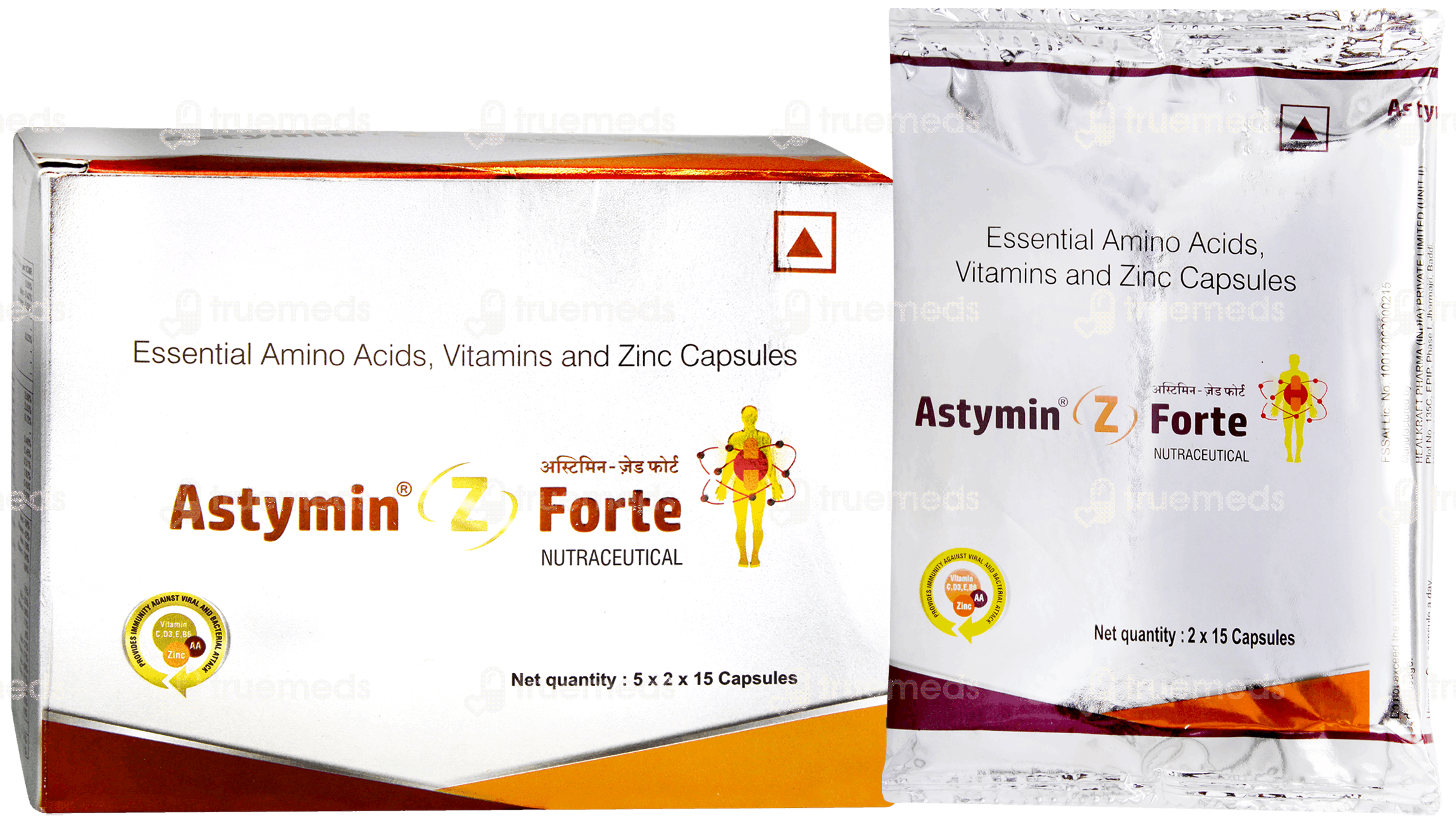 Astymin Z Forte Cap 15 Pack Of 2 - Uses, Side Effects, Dosage, Price ...