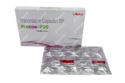 Itracoe 200 MG Cap 10 - Uses, Side Effects, Dosage, Price | Truemeds