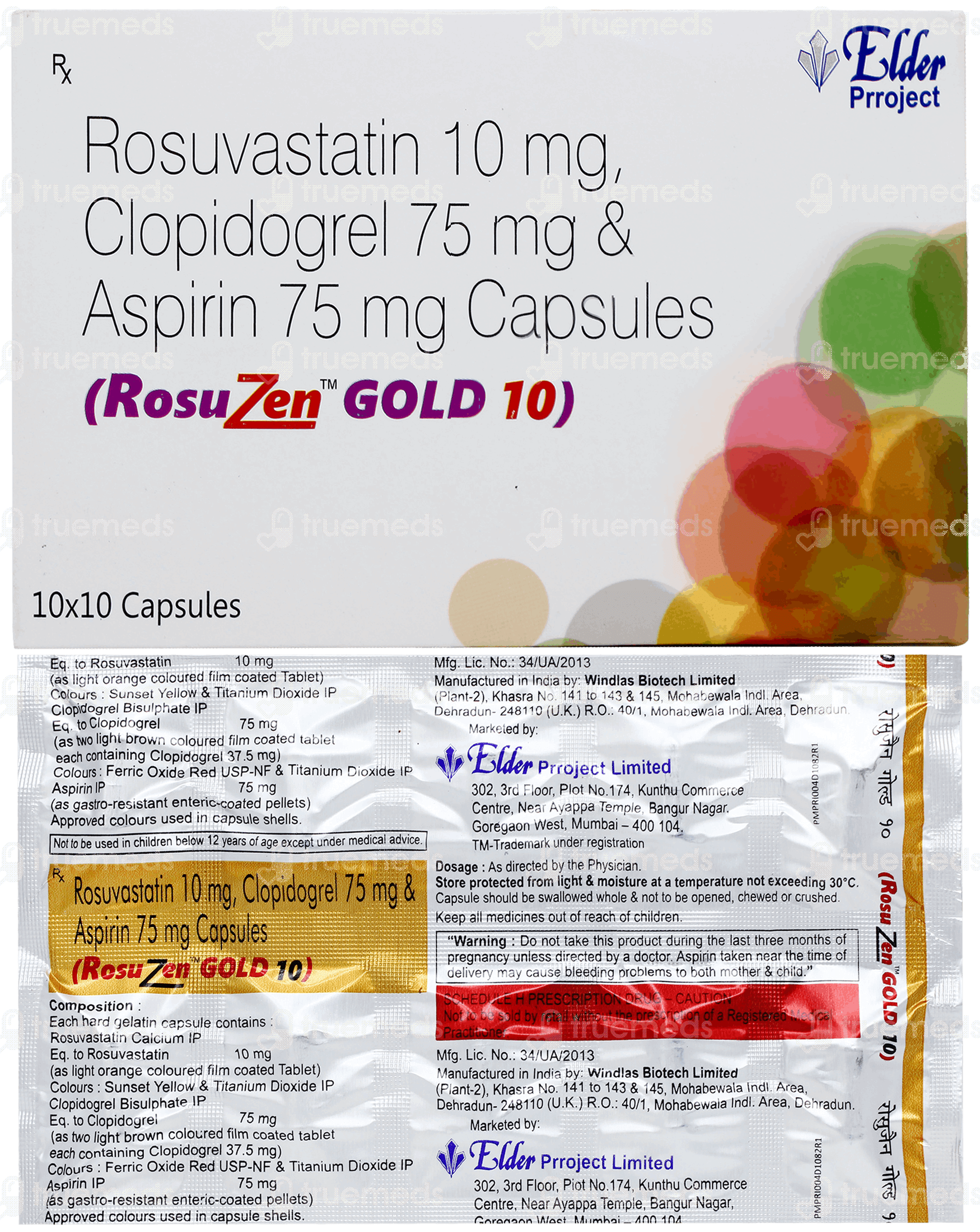 Rosuzen Gold 10 Capsule 10: Uses, Side Effects, Price & Substitutes