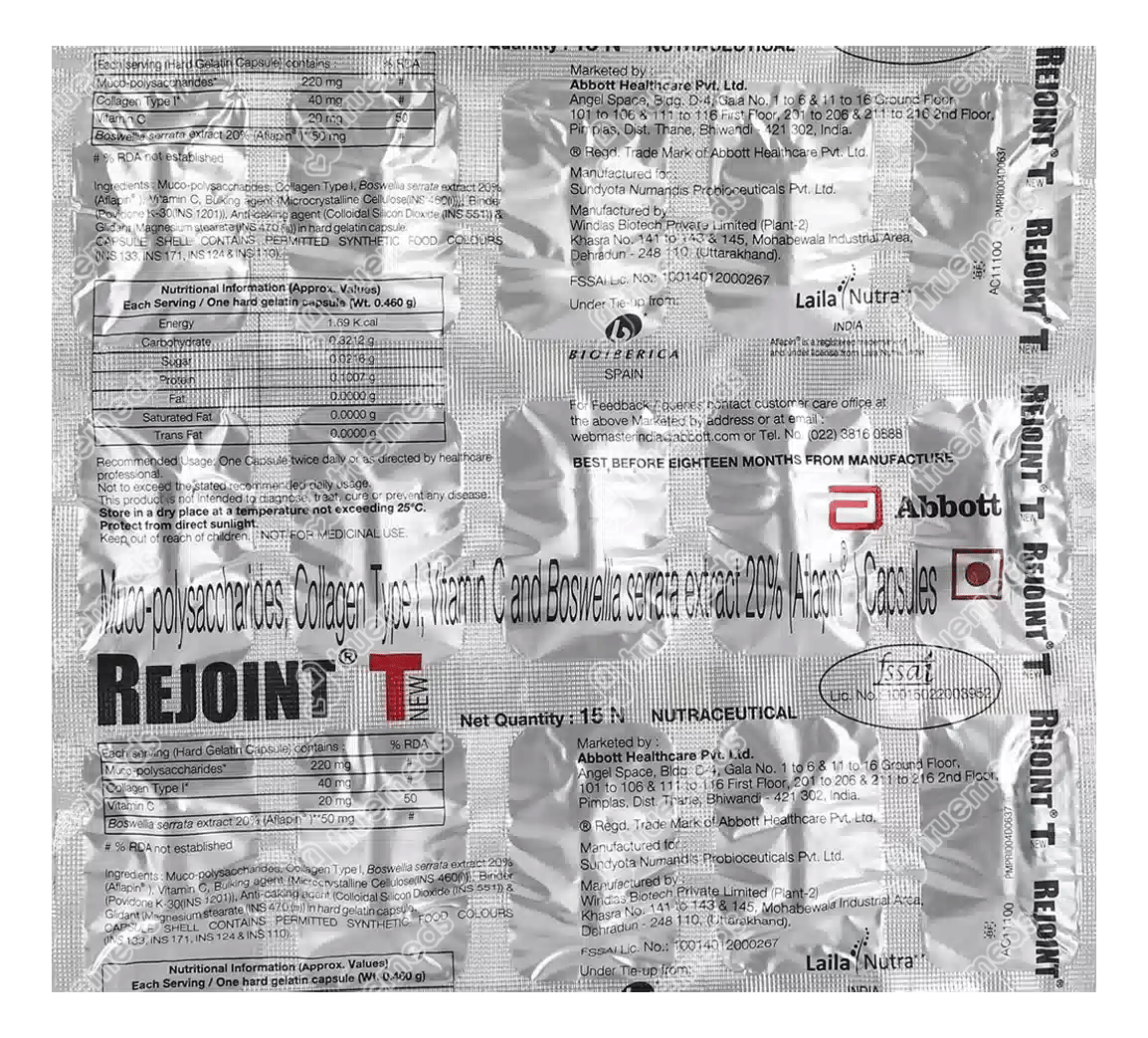 Rejoint T New Capsule 15 - Uses, Side Effects, Dosage, Price | Truemeds