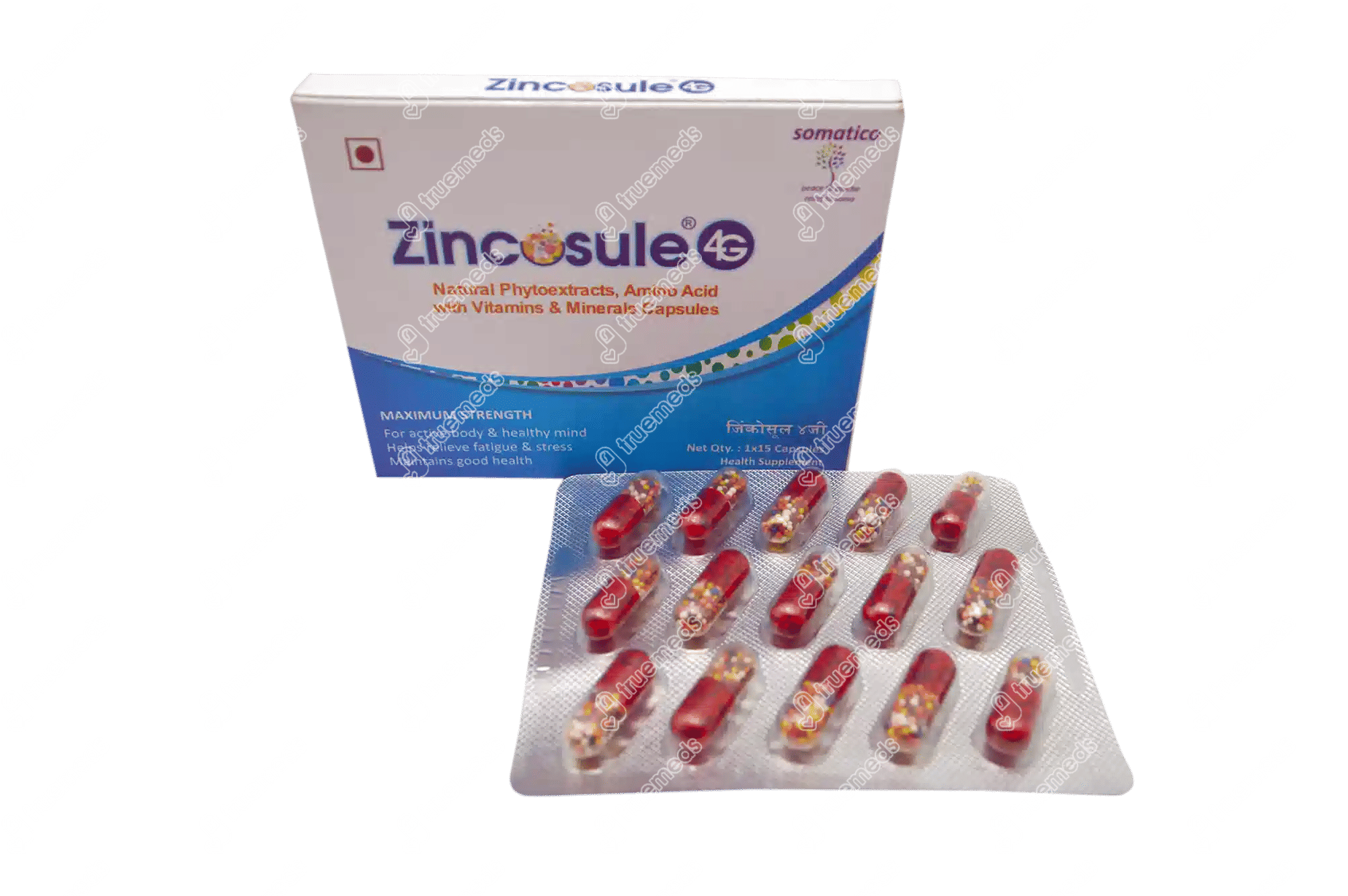 Zincosule 4g Capsule 15 - Uses, Side Effects, Dosage, Price | Truemeds