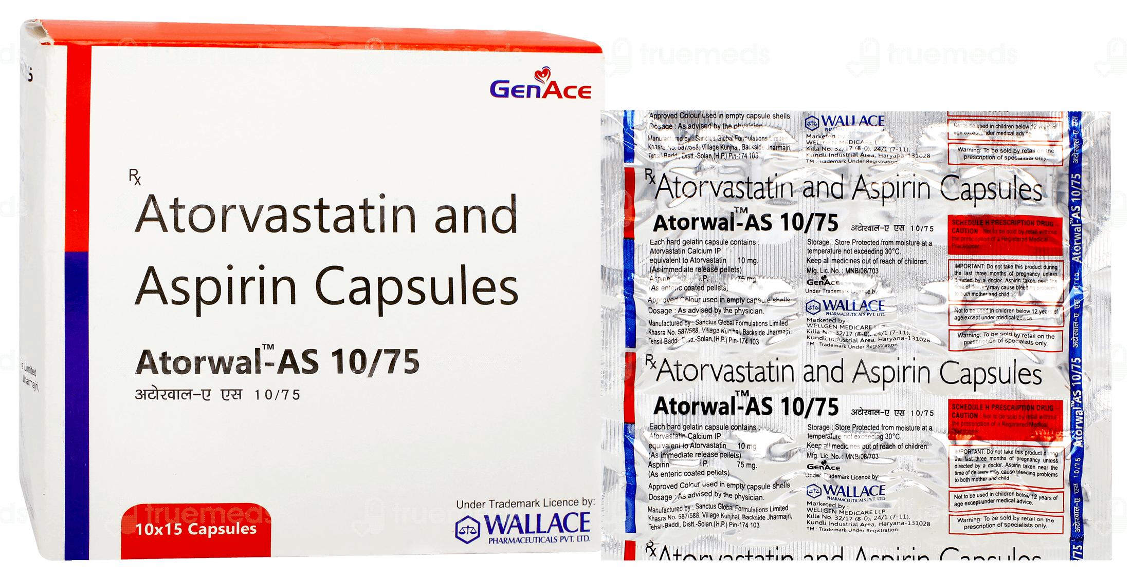 Atorwal As 10/75 MG | Order Atorwal As 10/75 MG Capsule Online at Truemeds
