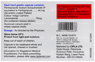 Pantosec Ls 75/40 MG | Order Pantosec Ls 75/40 MG Capsule Sr Online at ...