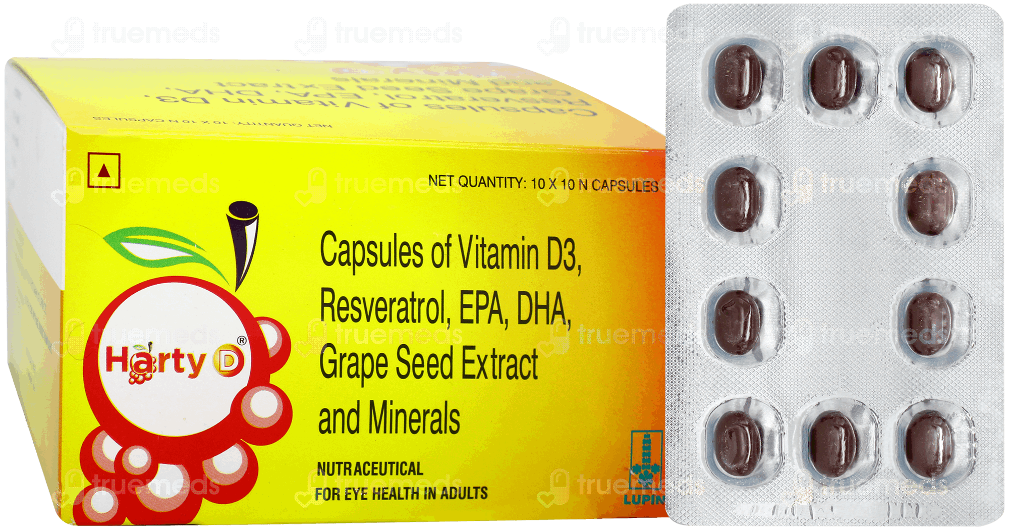 Harty D Capsules 10 - Uses, Side Effects, Dosage, Price | Truemeds