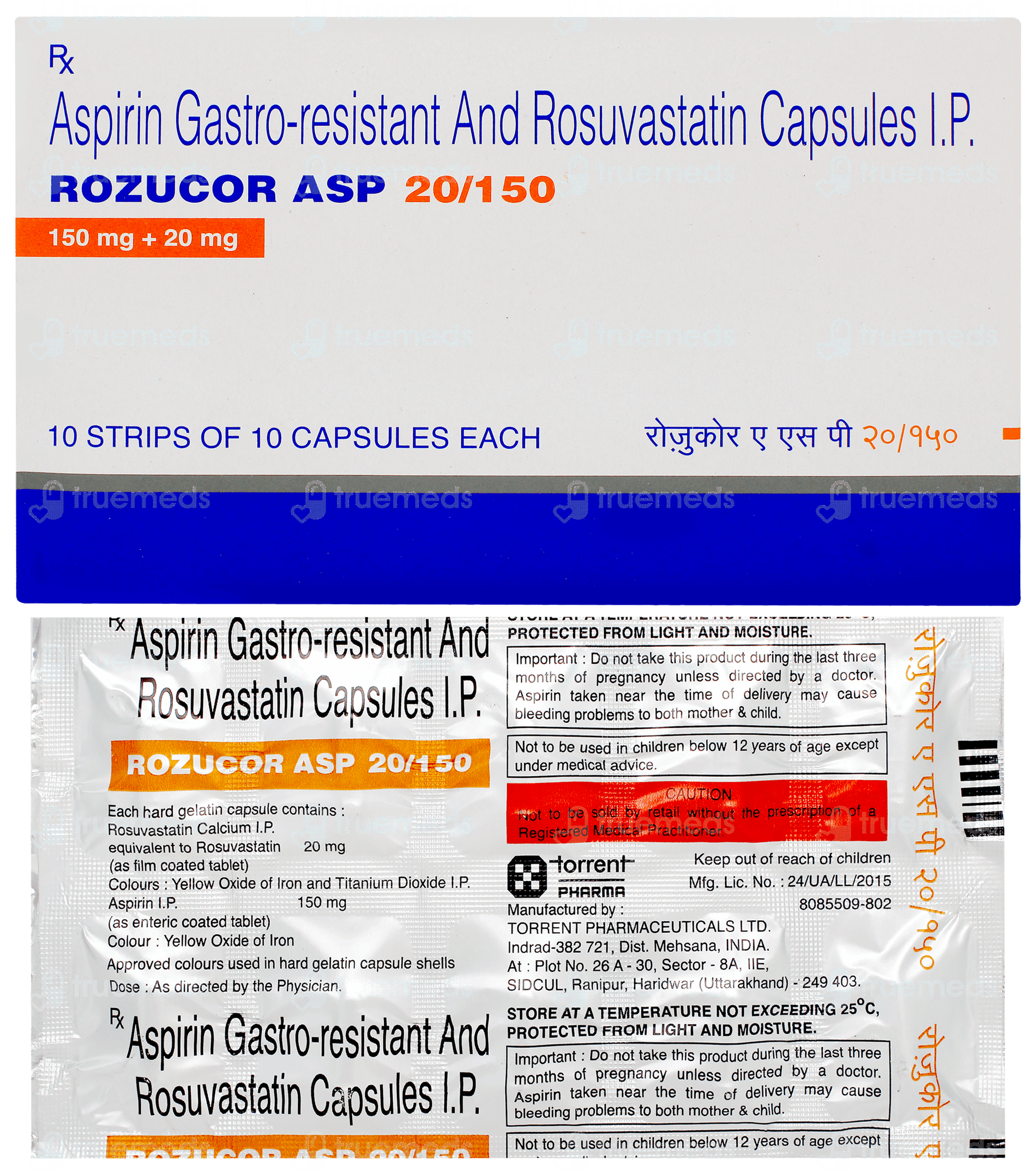Rozucor Asp 20/150mg | Order Rozucor Asp 20/150mg Capsule Online at ...