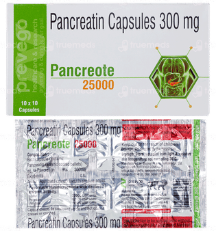 Pancreote 25000 | Order Pancreote 25000 Capsule Online at Truemeds