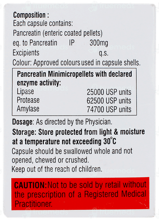 Pancreote 25000 | Order Pancreote 25000 Capsule Online at Truemeds