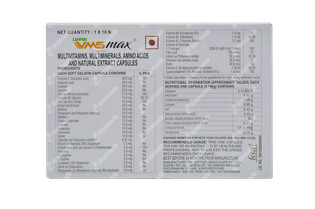 Lupin Vms Max Capsule 10 - Uses, Side Effects, Dosage, Price | Truemeds