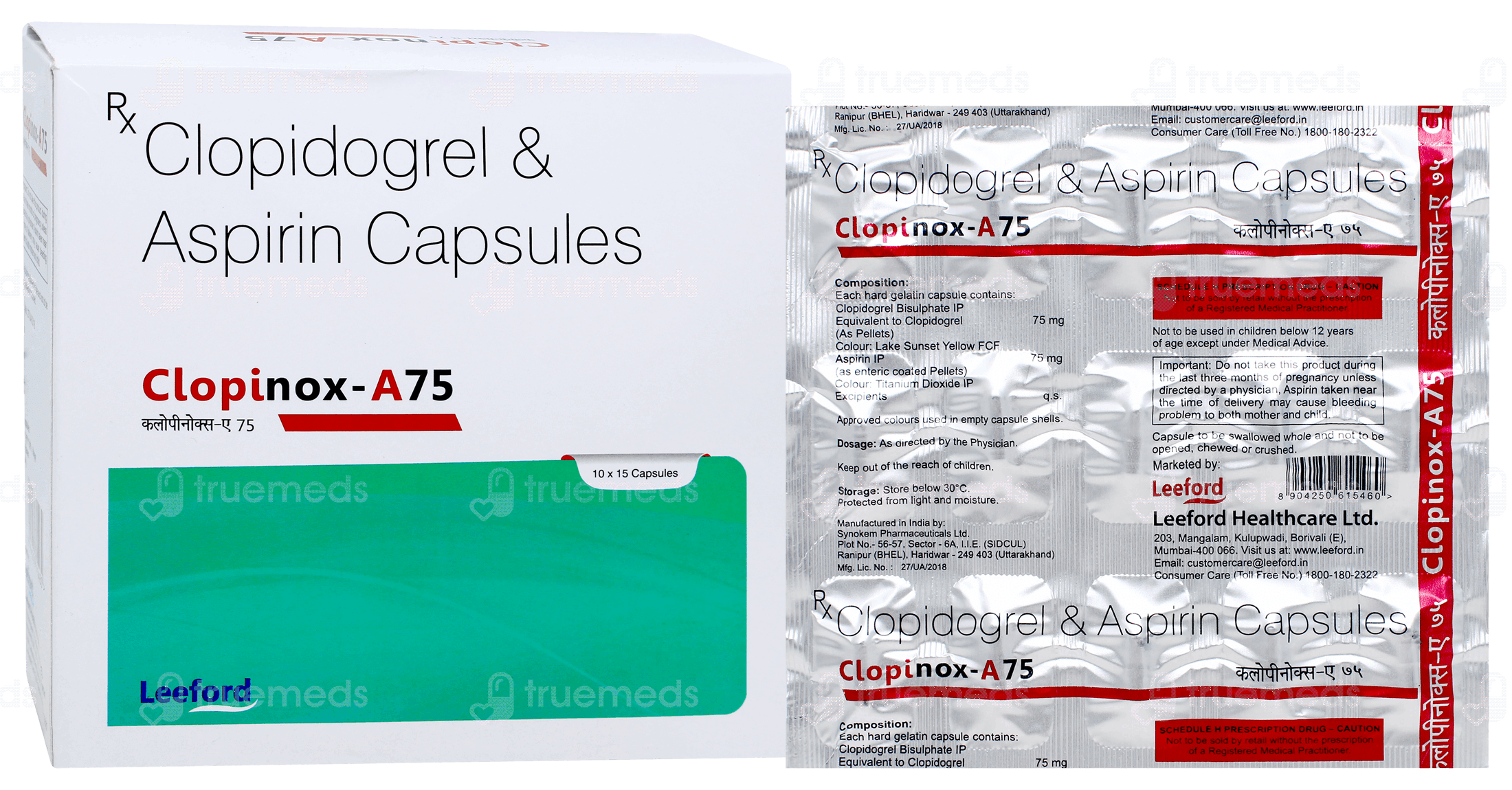 Clopinox A 75/75 MG | Order Clopinox A 75/75 MG Capsule Online at Truemeds