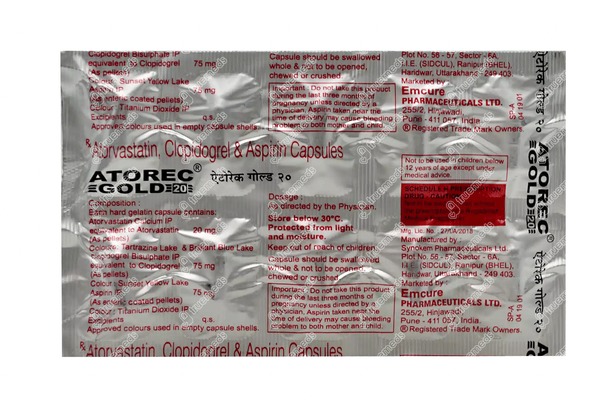 Atorec Gold 75/20/75 MG Capsule | Order Atorec Gold 75/20/75 MG Capsule ...