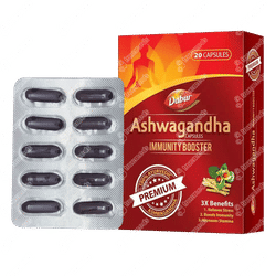 Dabur Ashwagandha Capsule 10 - Uses, Side Effects, Dosage, Price | Truemeds