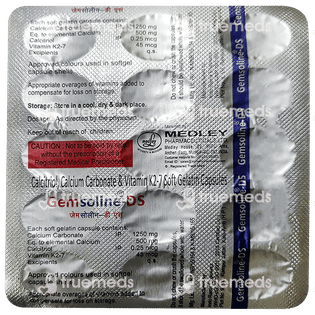 Gemsoline Ds Capsule 15 - Uses, Side Effects, Dosage, Price | Truemeds