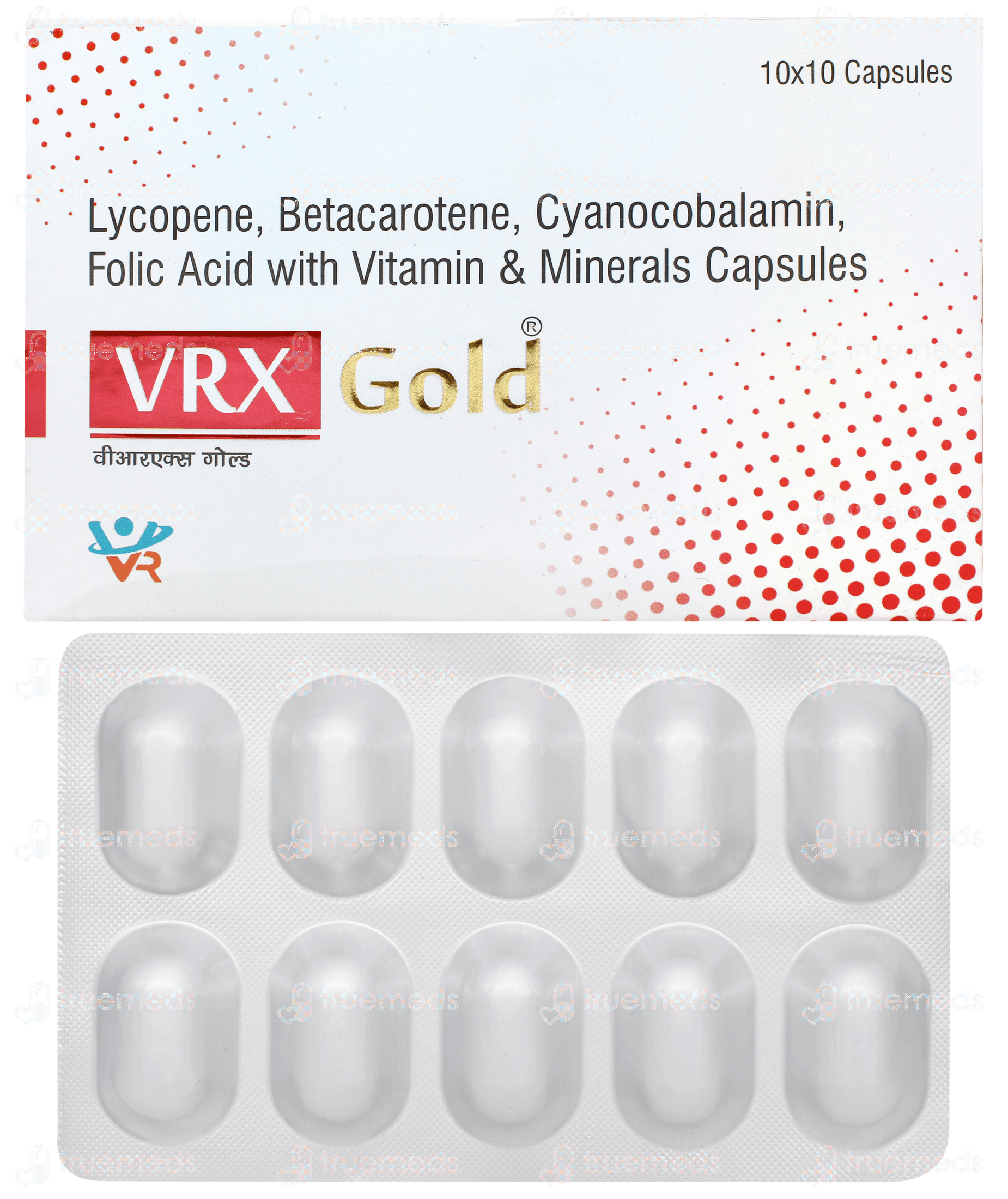 Vrx Gold Capsule 10 - Uses, Side Effects, Dosage, Price | Truemeds