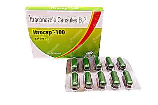Itrocap 100 Mg Capsule 10 - Uses, Side Effects, Dosage, Price | Truemeds