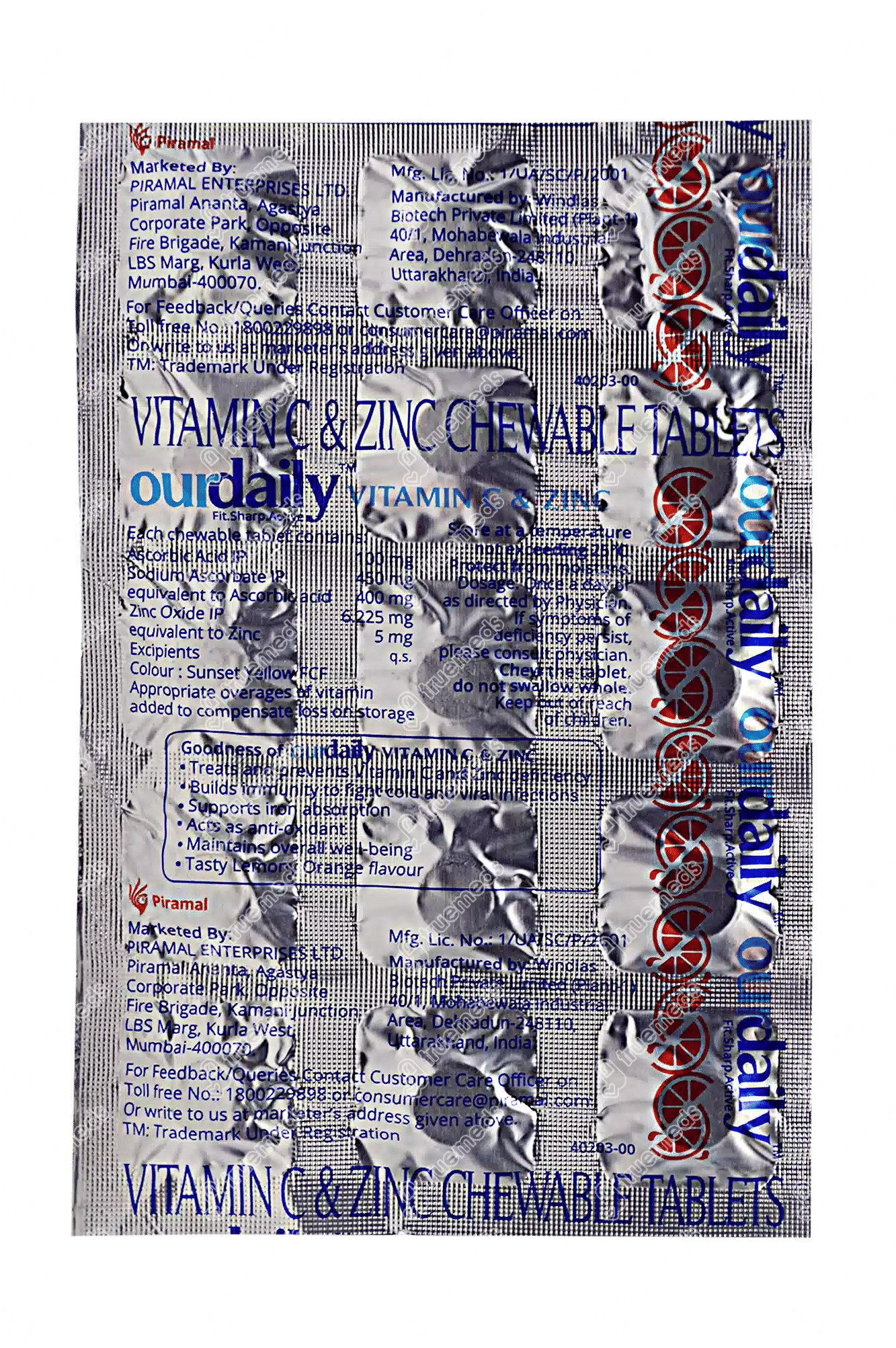 Ourdaily Chewable Tablet 15 - Uses, Side Effects, Dosage, Price | Truemeds