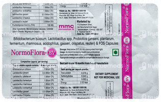 Normoflora Bv Capsule 10 - Uses, Side Effects, Dosage, Price | Truemeds