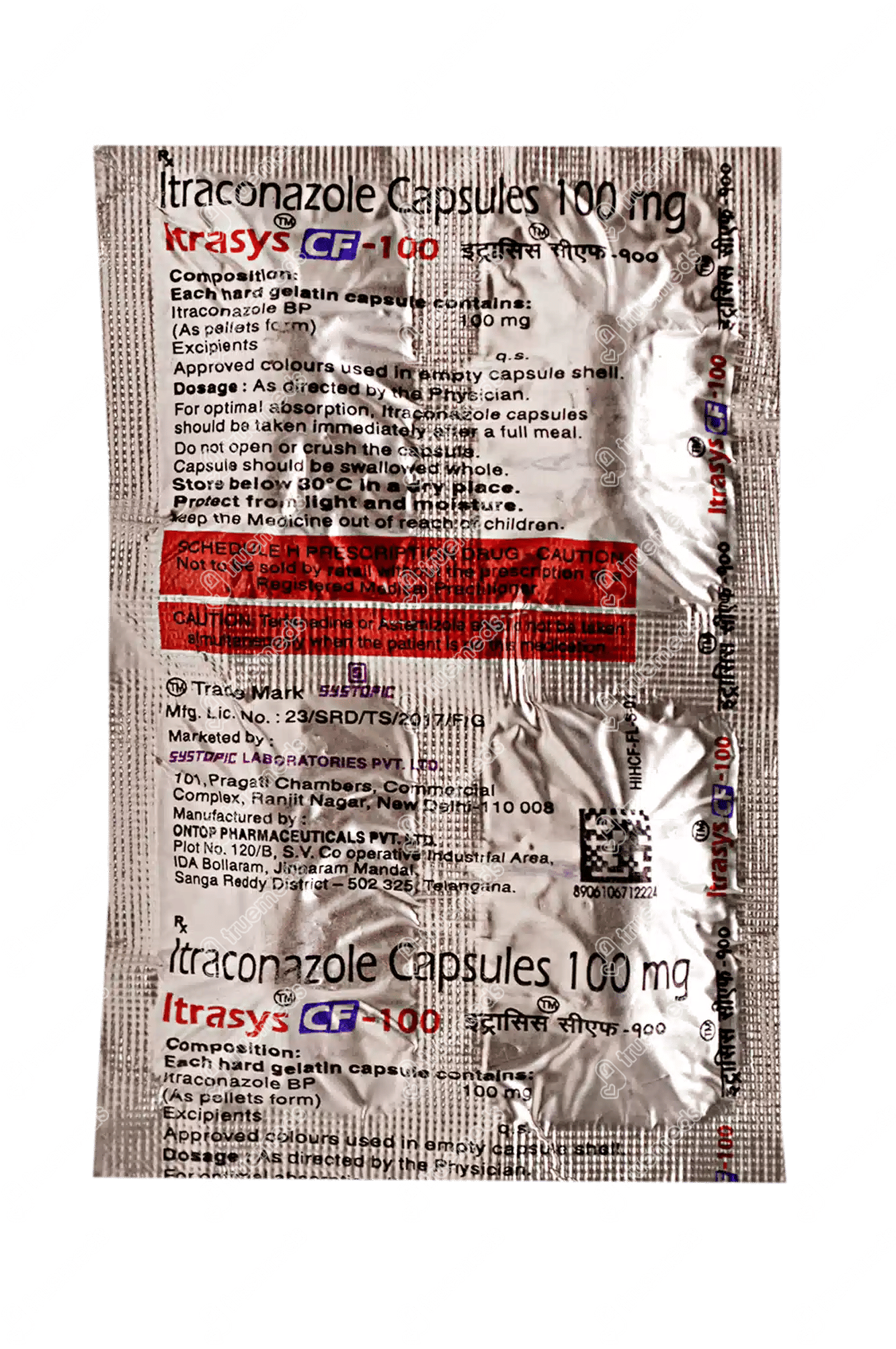 Itrasys Cf 100 Capsule 4: Uses, Side Effects, Price & Substitutes