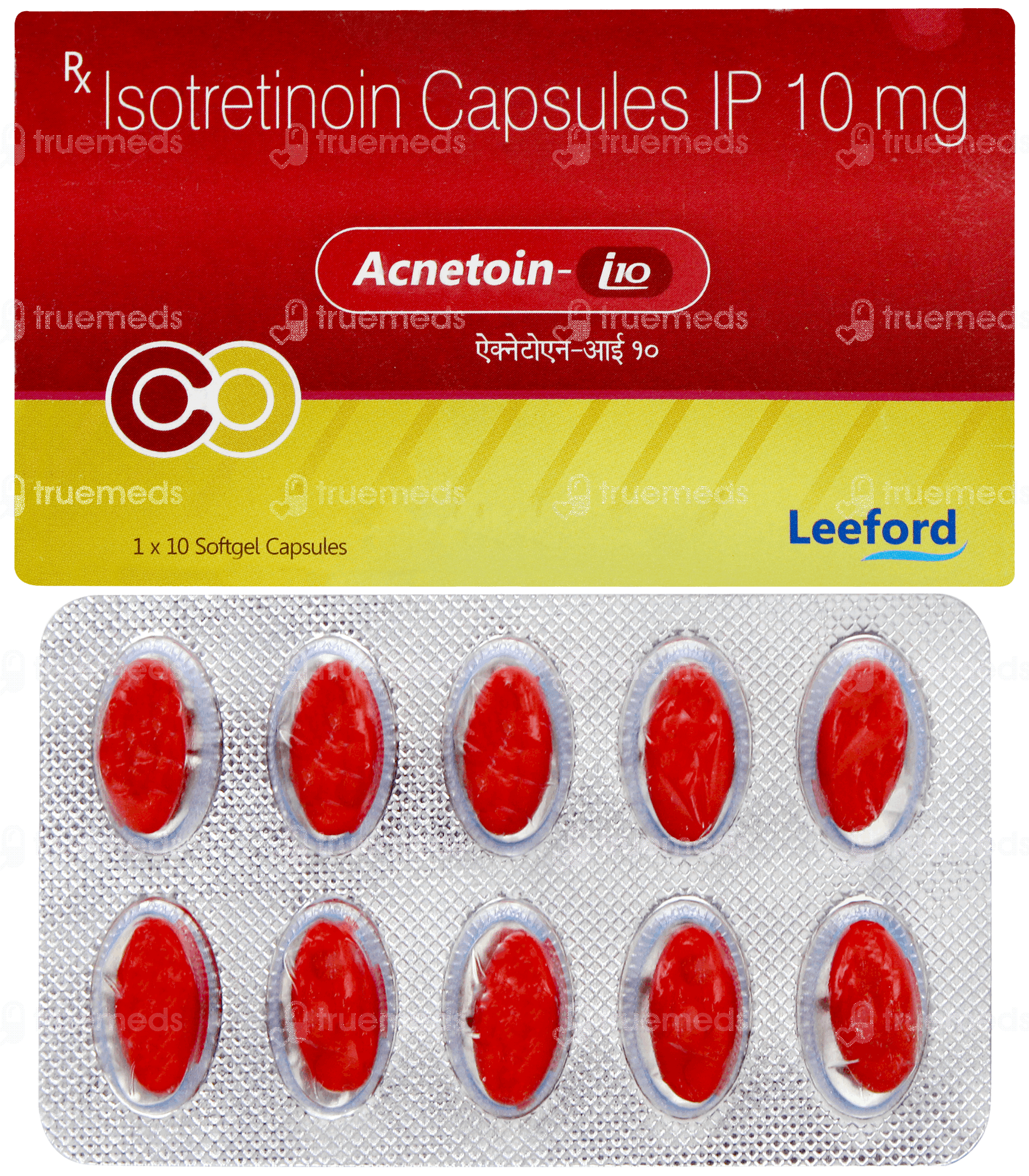 Acnetoin I 10 MG | Order Acnetoin I 10 MG Capsule Online at Truemeds
