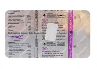 Numega Xt Capsule 10 - Uses, Side Effects, Dosage, Price | Truemeds