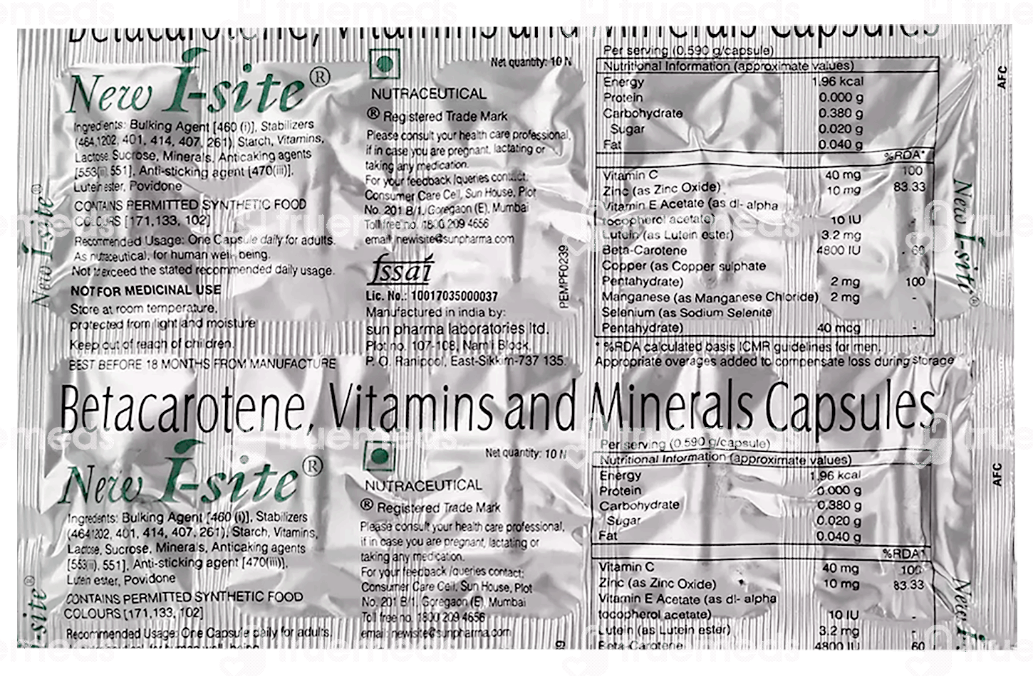 New I Site Capsule 10 - Uses, Side Effects, Dosage, Price | Truemeds