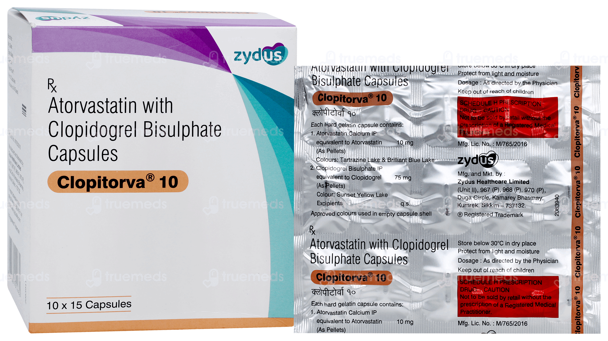 Clopitorva 1075 Mg Capsule 15 - Uses, Side Effects, Dosage, Price ...