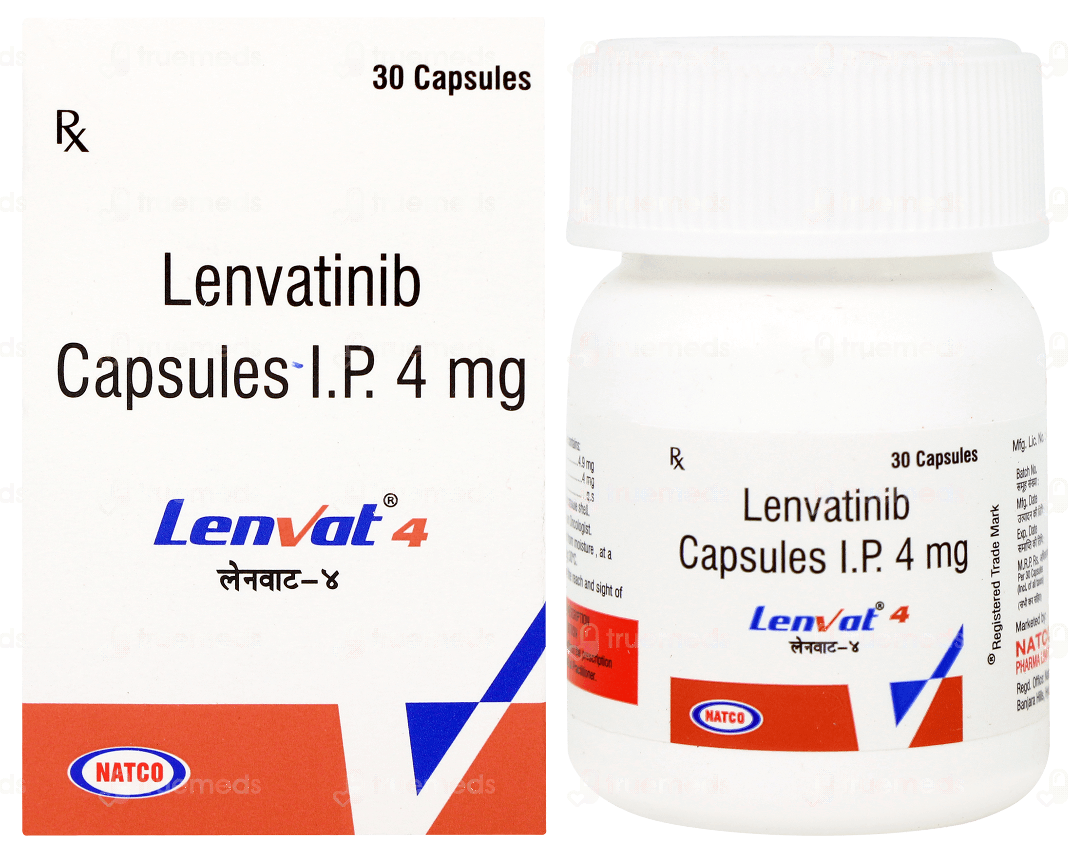 Lenvat 4 Mg Capsule 30 - Uses, Side Effects, Dosage, Price | Truemeds