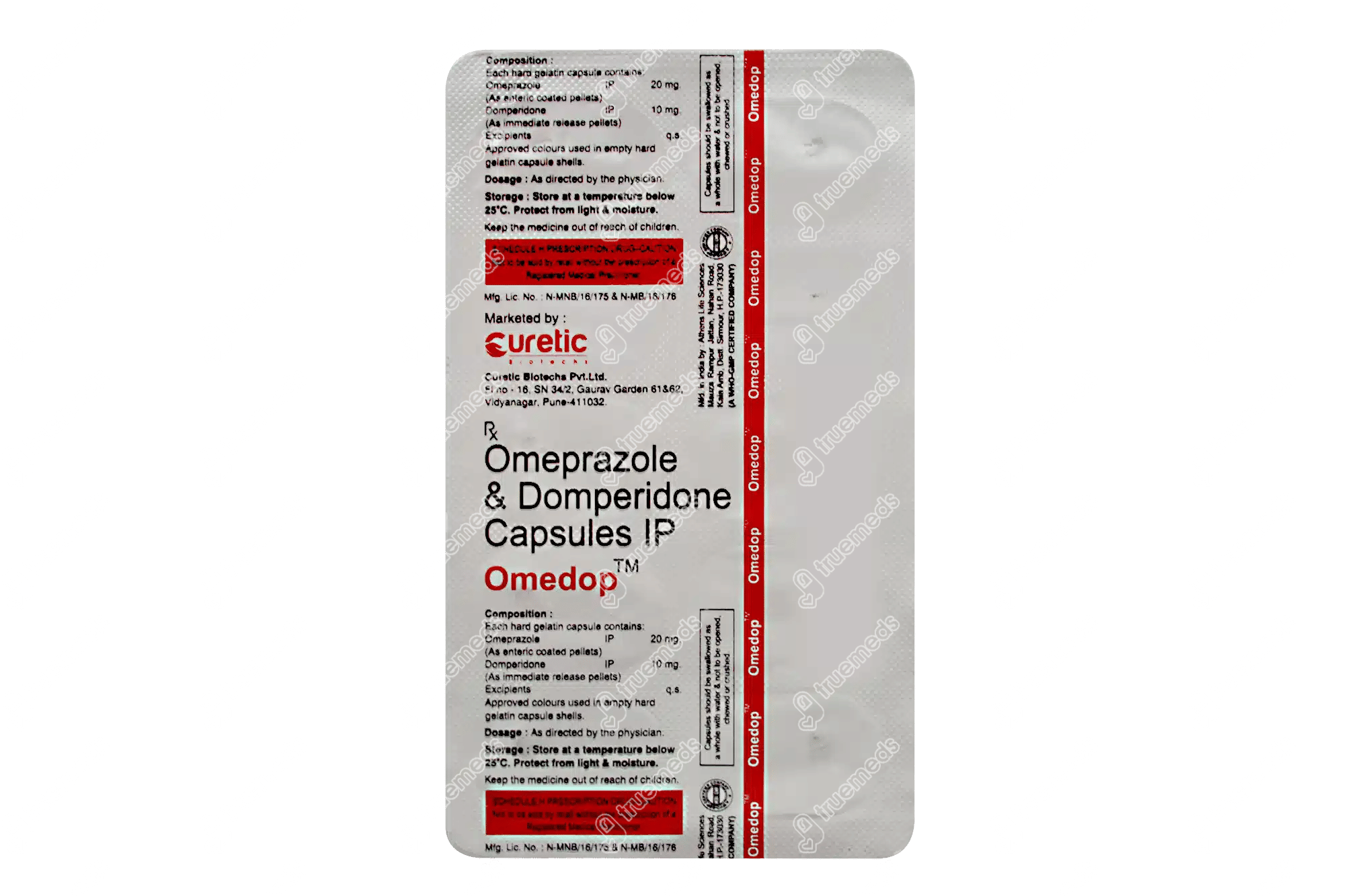 Omedop 20/10 MG | Order Omedop 20/10 MG Capsule Online at Truemeds