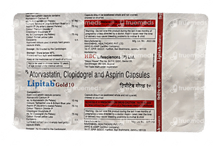 Lipitab Gold 757510 Mg Capsule 10 - Uses, Side Effects, Dosage, Price ...