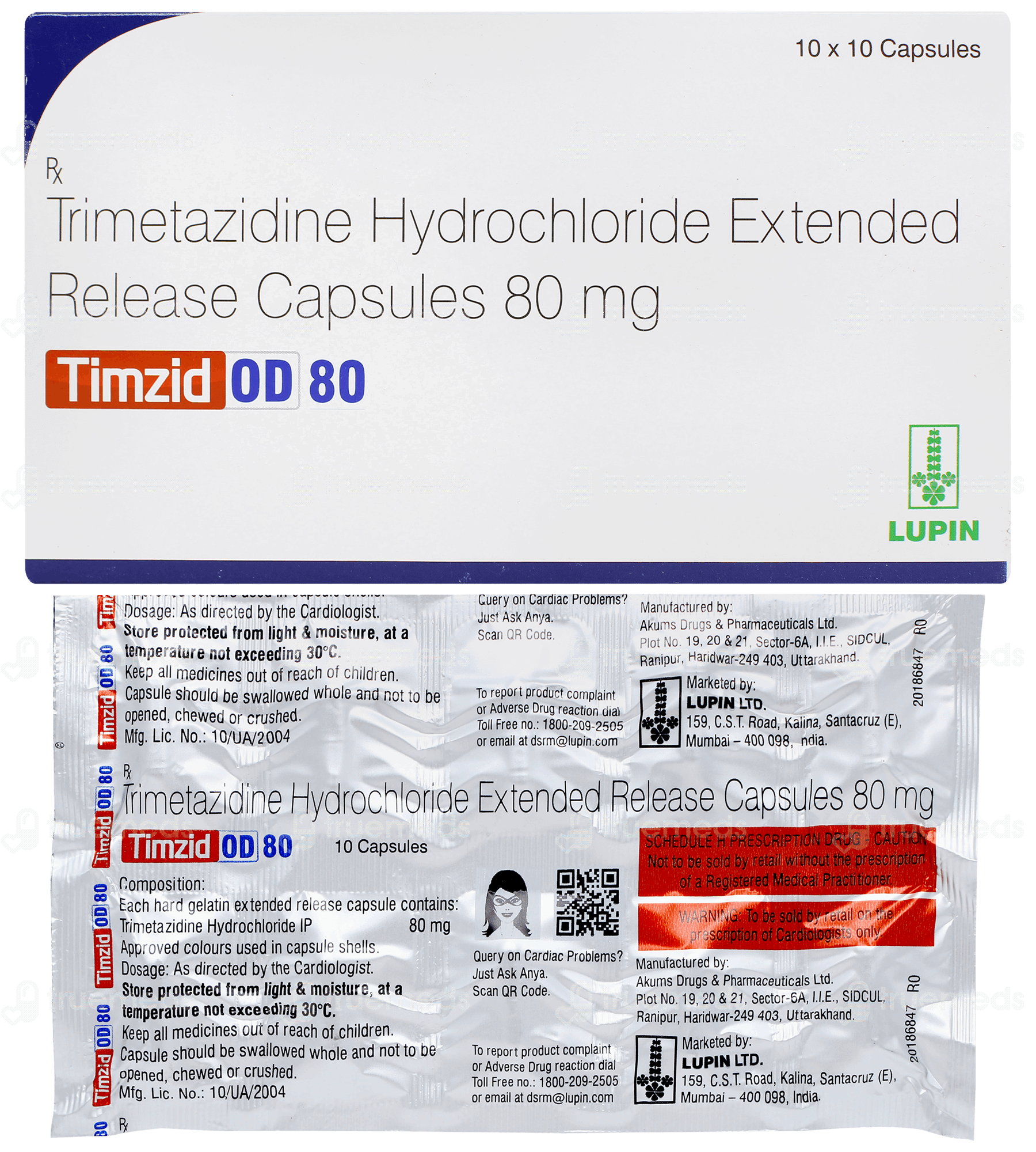 Timzid Od 80 MG | Order Timzid Od 80 MG Capsule Online at Truemeds