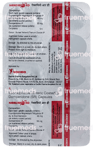 Nexchio Rd 4030 Mg Capsule 10 - Uses, Side Effects, Dosage, Price ...