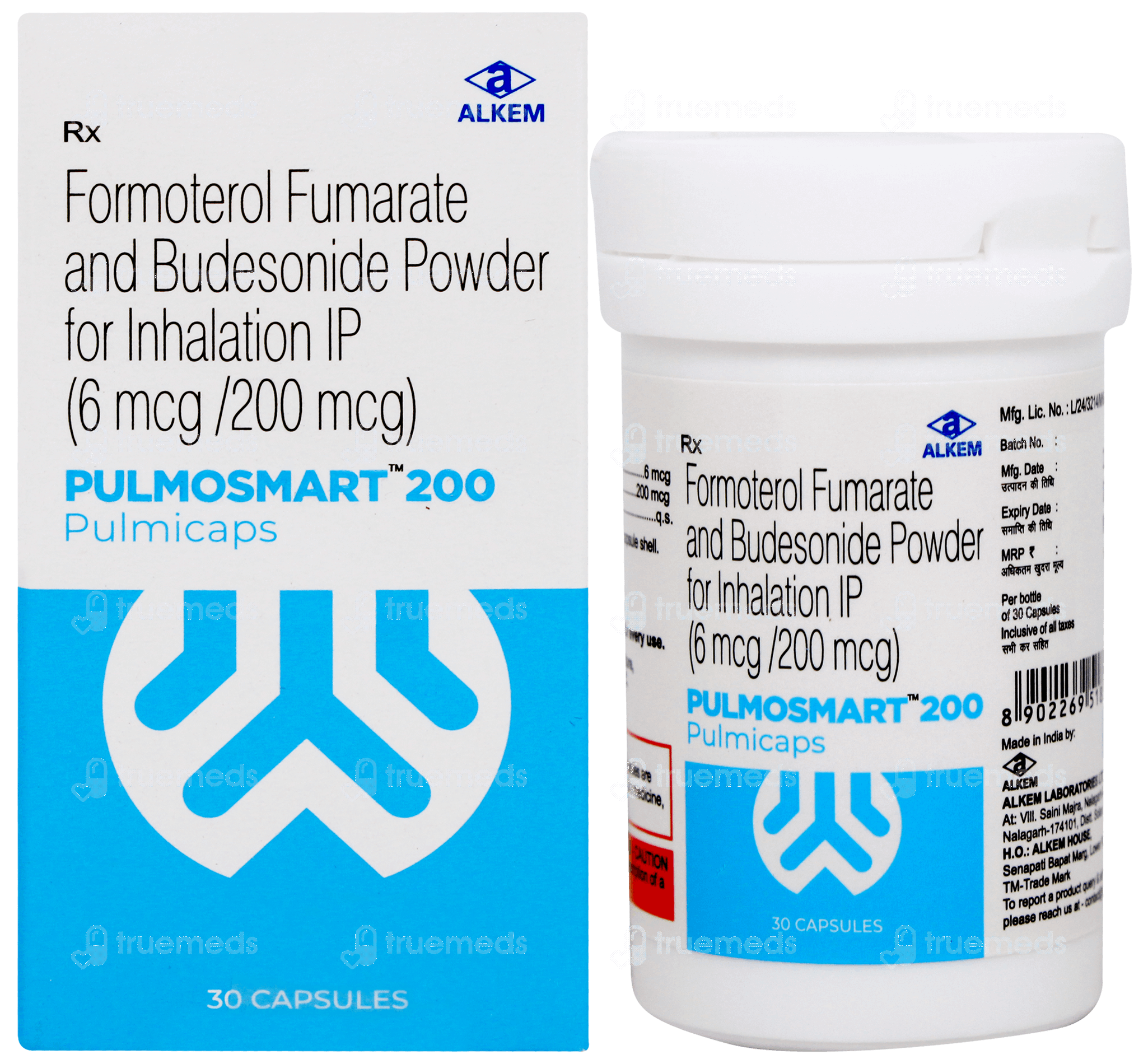 Pulmosmart 2006 Mg Pulmicaps 30 - Uses, Side Effects, Dosage, Price ...