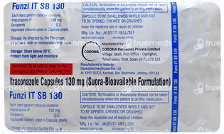 Funzi It 130 Mg Capsule 10 - Uses, Side Effects, Dosage, Price | Truemeds