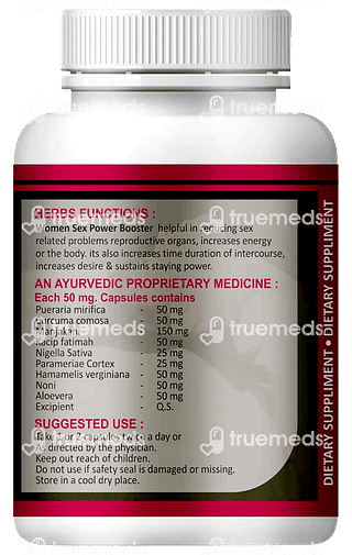 Natural Women Sex Power Booster Capsule 60 Uses Side Effects Dosage Price Truemeds
