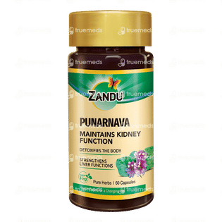 Zandu Punarnava Capsule 60 - Uses, Side Effects, Dosage, Price | Truemeds