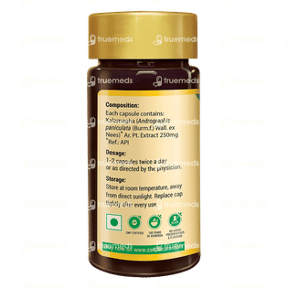 Zandu Kalamegha Capsule 60 - Uses, Side Effects, Dosage, Price | Truemeds