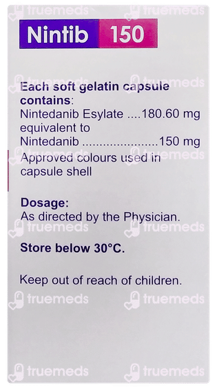 Nintib 150 Mg Capsule 30 - Uses, Side Effects, Dosage, Price | Truemeds