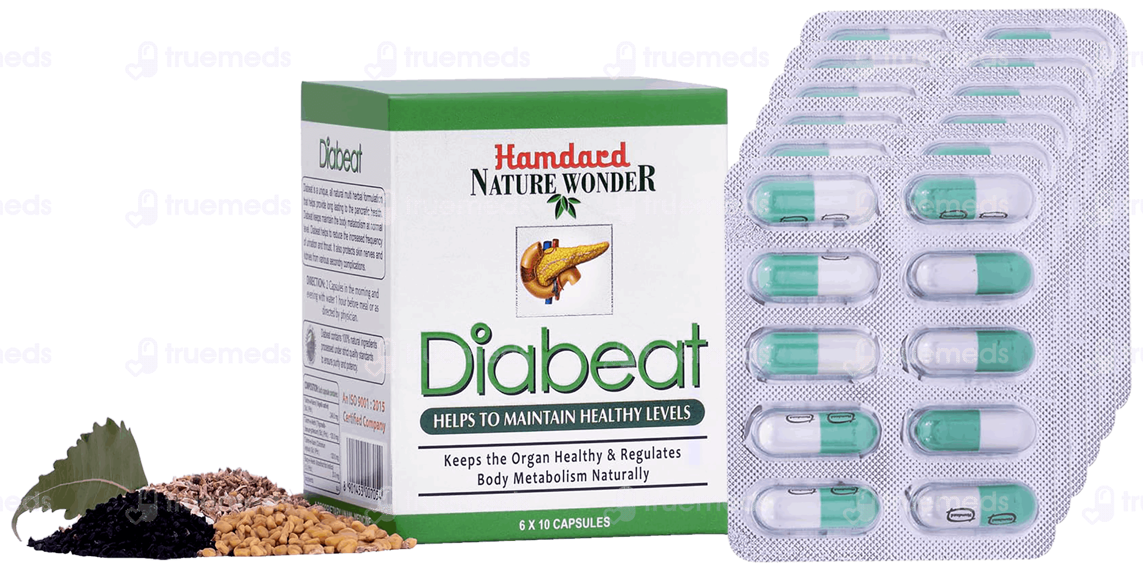 Hamdard Diabeat Capsule 60 - Uses, Side Effects, Dosage, Price | Truemeds