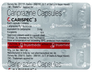 Carispec 3 Mg Capsule 10 - Uses, Side Effects, Dosage, Price | Truemeds