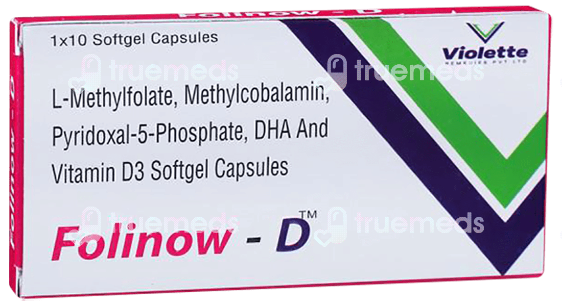 Folinow D Capsule 10 - Uses, Side Effects, Dosage, Price | Truemeds